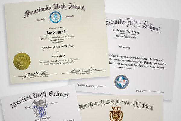Diplomas & Diploma Covers | Graduation Authority